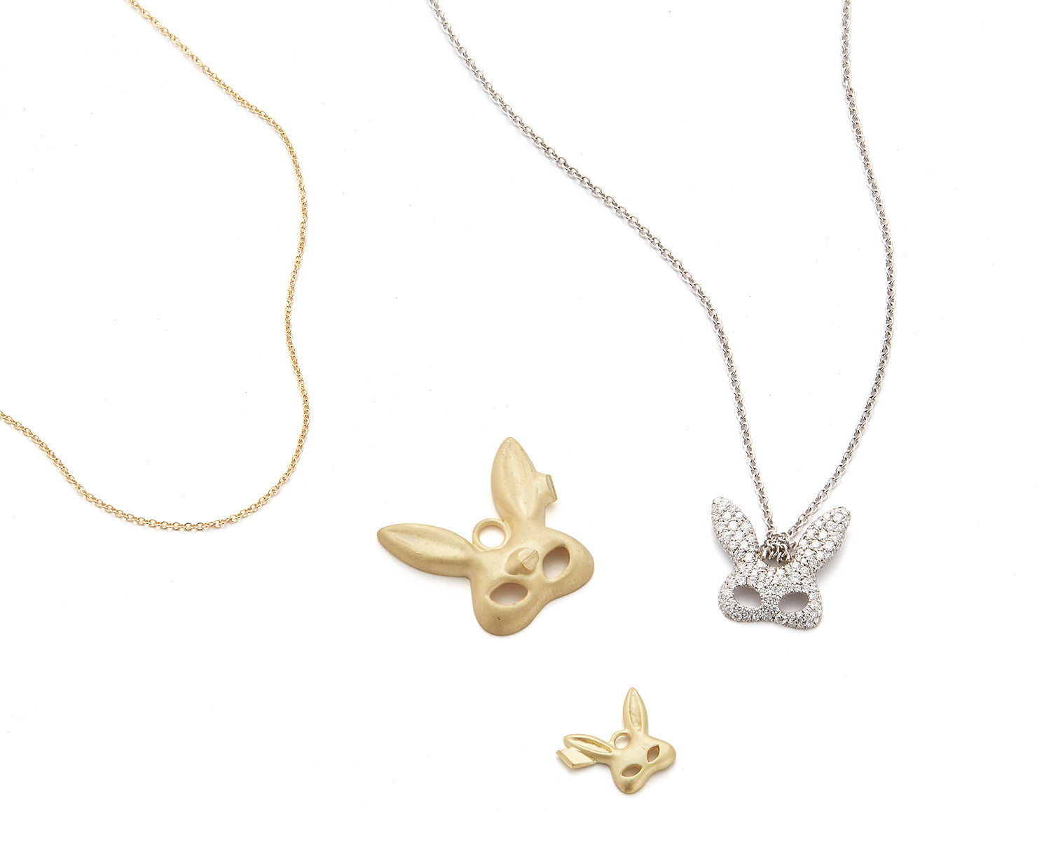 Large Gold Rabbit Mask – Finn