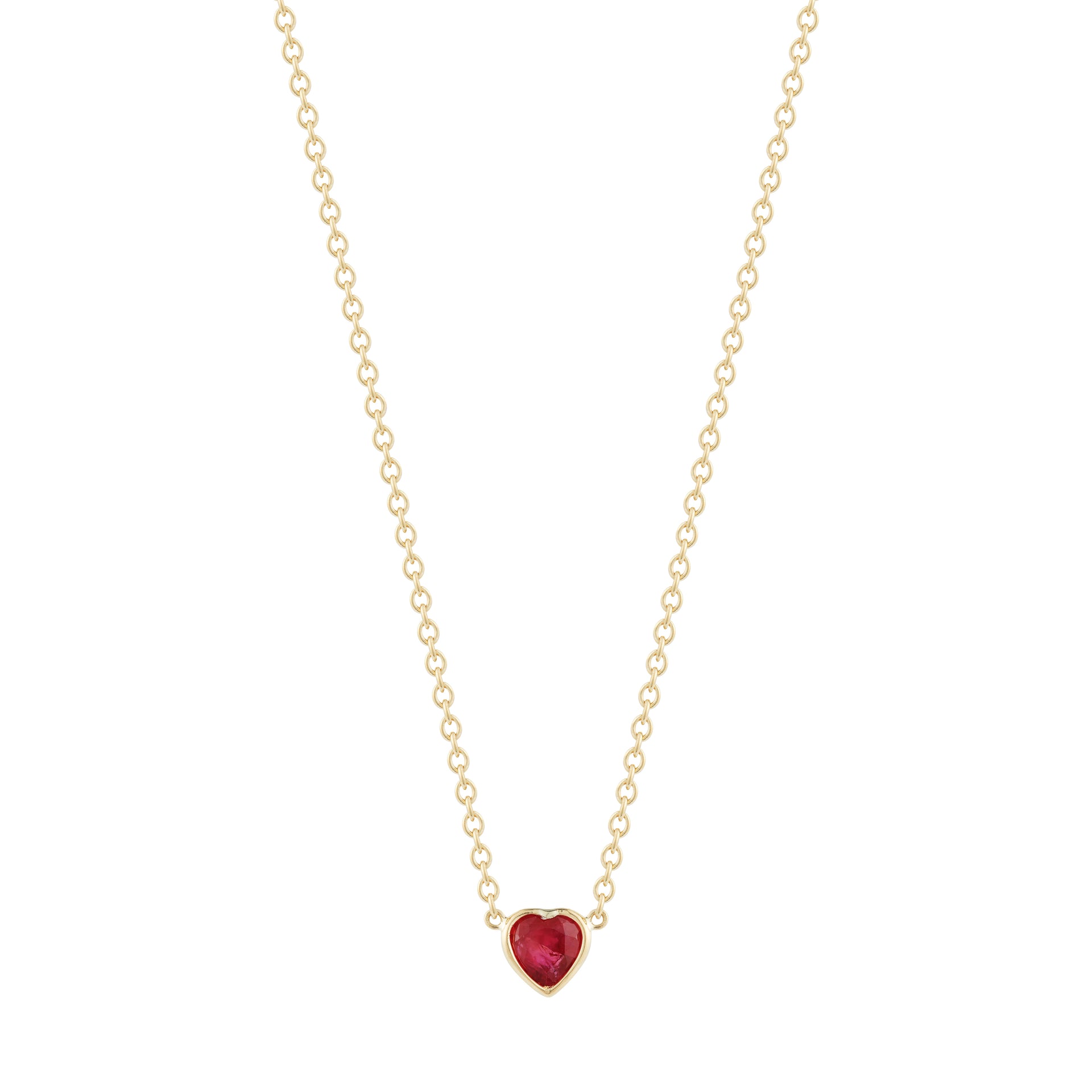 WRAPPED RUBY HEART NECKLACE – Finn
