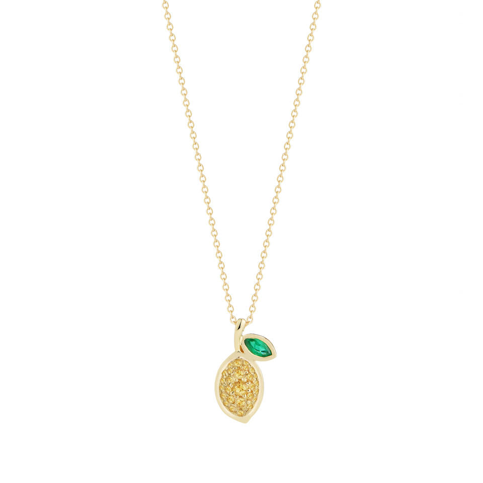 Gemstone Lemon Necklace – Finn