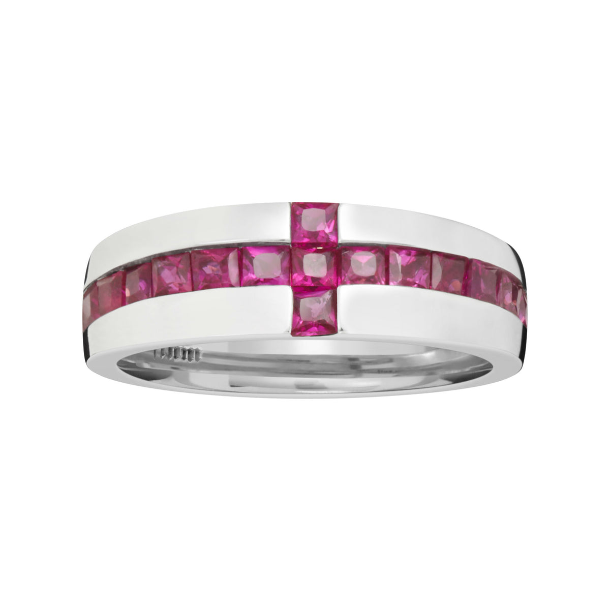 Ruby Cross Pinky Ring – Finn